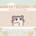 Disappearing Gray and White Cat Emote – Funny Vanishing Cat Meme for ...