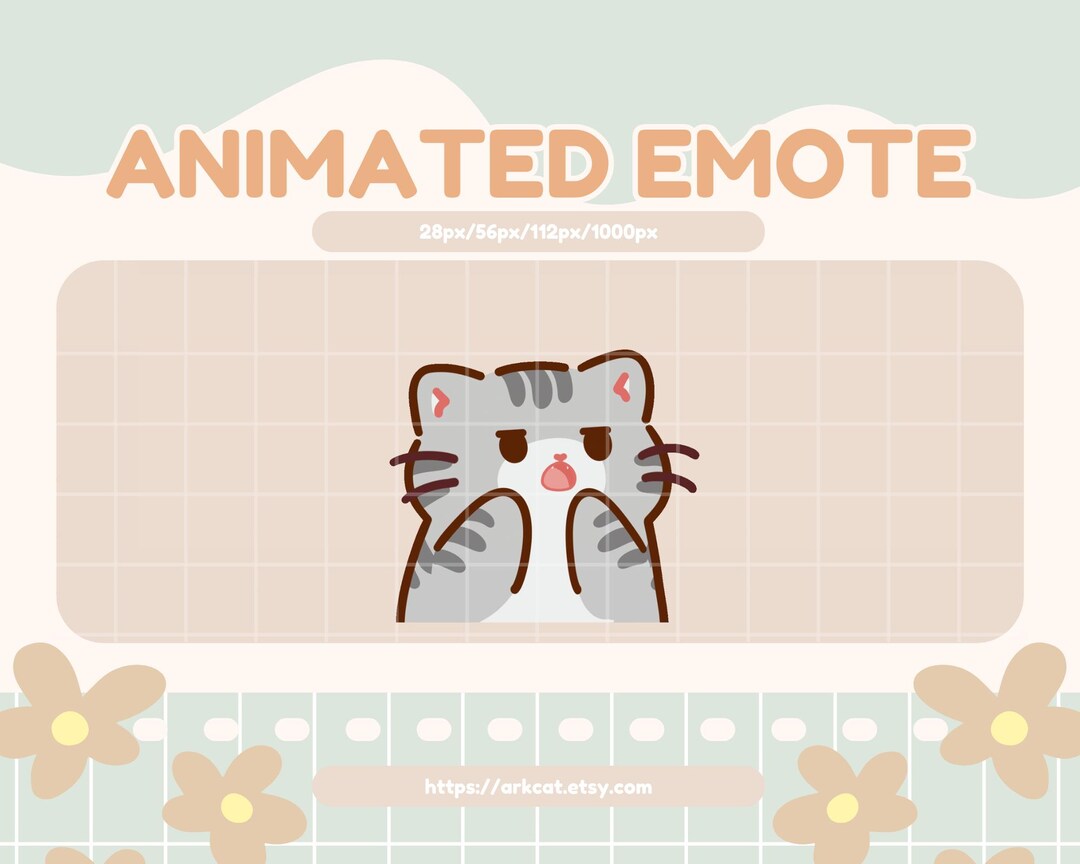 Clapping Gray Cat Animated Emote: Amazed Reaction (twitch, Discord ...