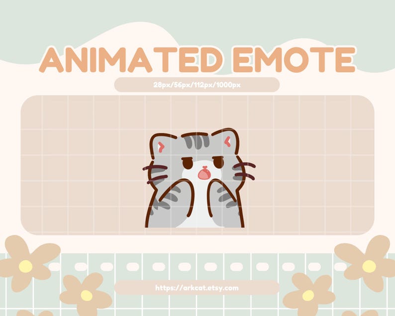 Clapping Gray Cat Animated Emote: Amazed Reaction (twitch, Discord ...