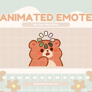 Kawaii Bear Loading Emote – Animated Buffering Emote for Twitch ...