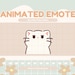Nodding Emote – Cute White Cat Nodding in Agreement Animated Emote for ...