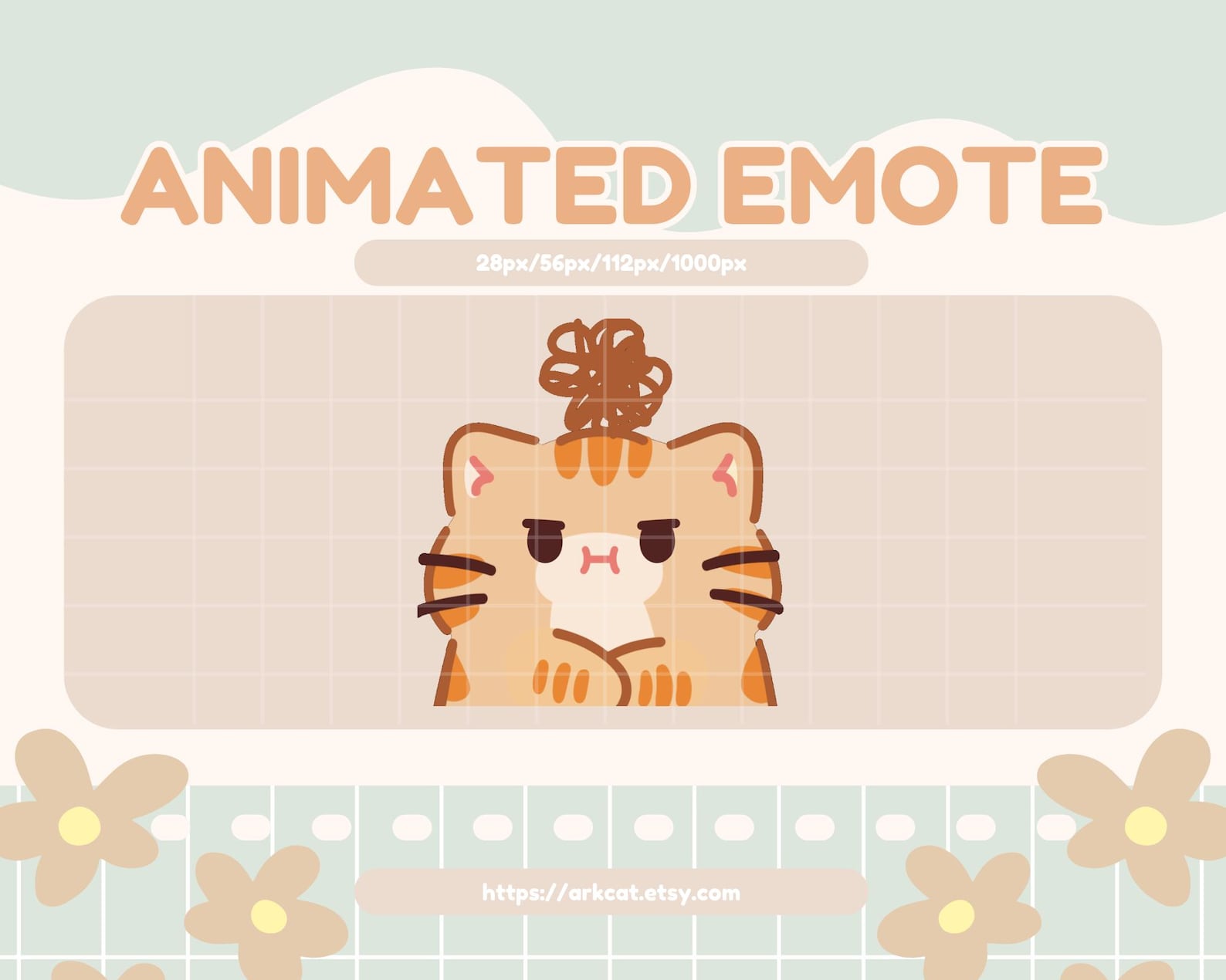 Irritated Animated Cat Emote – Grumpy Orange Cat Twitch Discord Stream ...