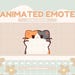 Nod Emote – Cute Calico Cat Agreeing Yes Animated Emote for Twitch ...