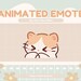 Shy Cat Animated Emote: Twitch, Discord, Youtube (digital Download) - Etsy