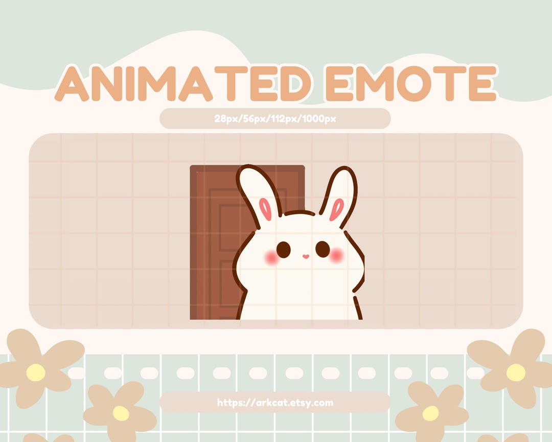 Bunny Walk Out Animated Emote: Twitch, Discord, Youtube - Etsy