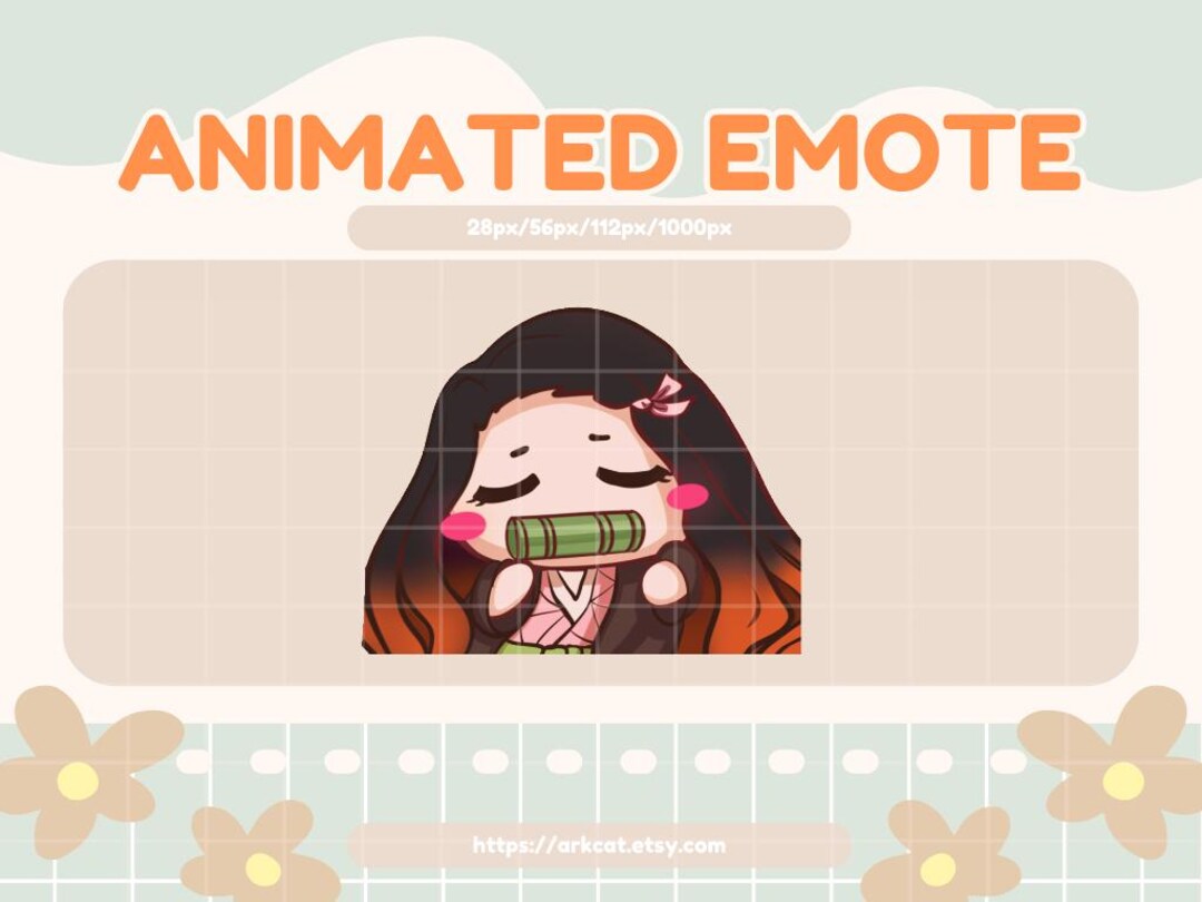 ANIMATED TWITCH DANCE Shikanoko Nokonoko Dance Emote | Nezuko ...