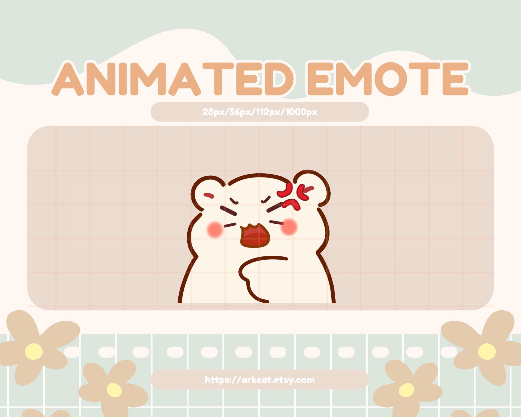 Animated Cute Angry Polar Bear Emote – Fuming Bear With Red Angry ...