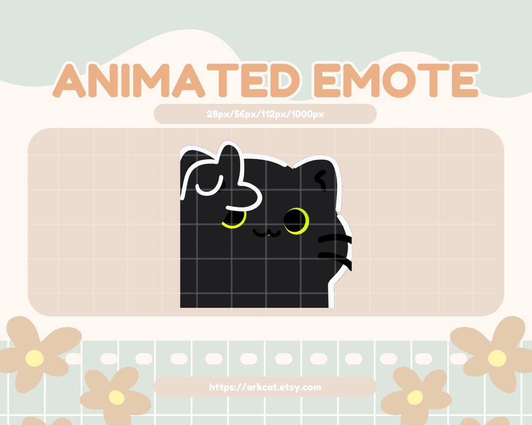 Animated Black Cat Loser Emote: Twitch/discord Streamer (GIF Format) - Etsy