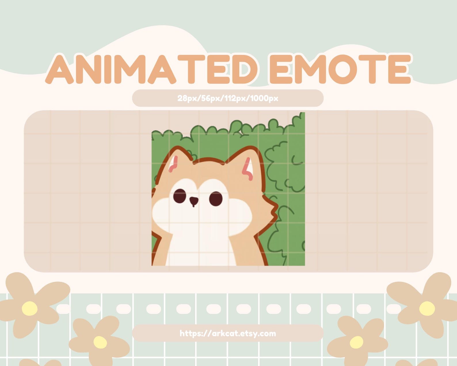 Animated Emote – Akita Inu Bush Meme GIF for Twitch Discord - Etsy