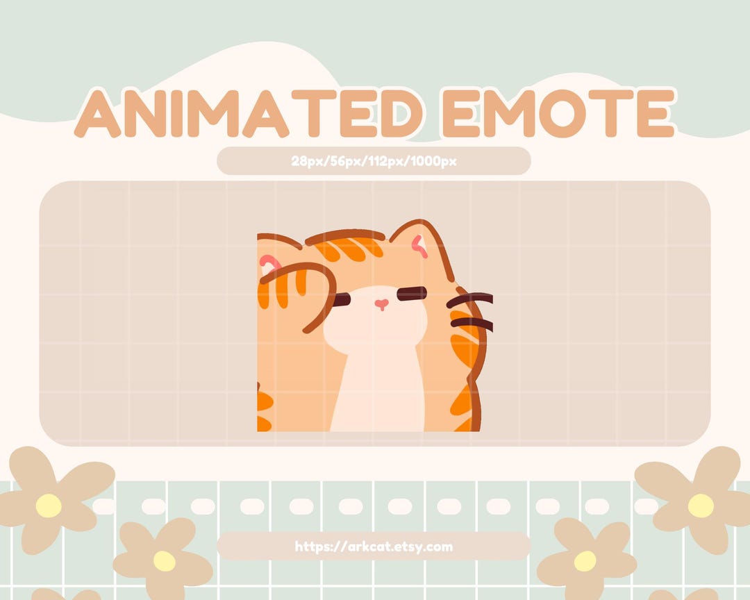 Orange Tabby Cat Saluting Animated Emote: Twitch, Discord, Youtube ...