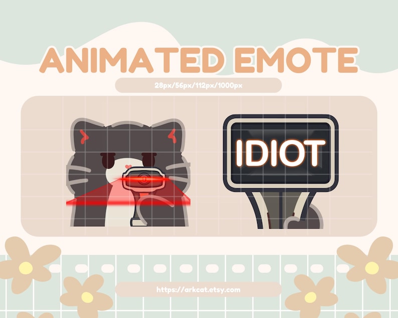 Scanning Animated Emote – Tuxedo Cat “idiot Result” Twitch Discord ...