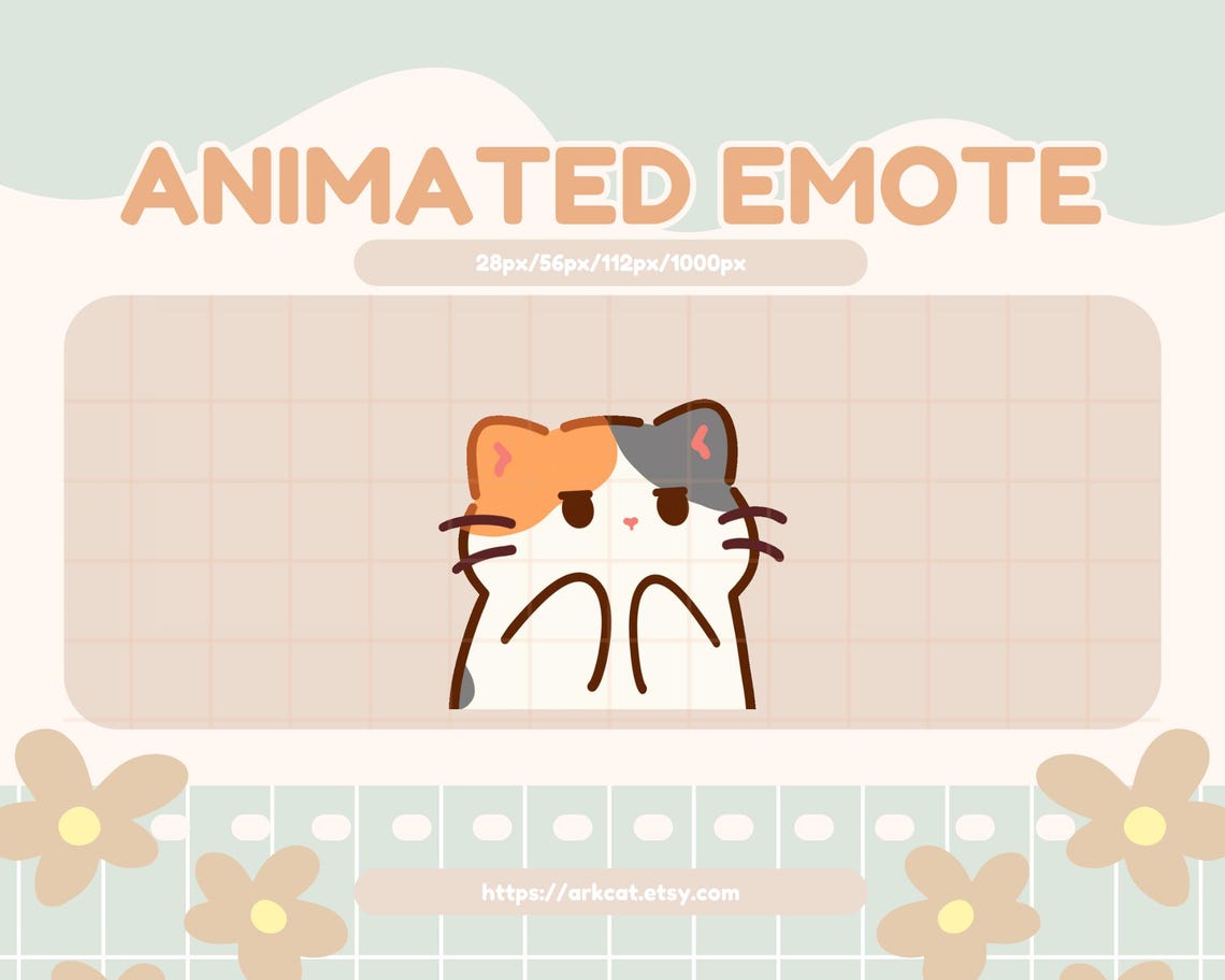 Clapping Emote – Kawaii Calico Cat Animated Emote for Twitch, Discord ...