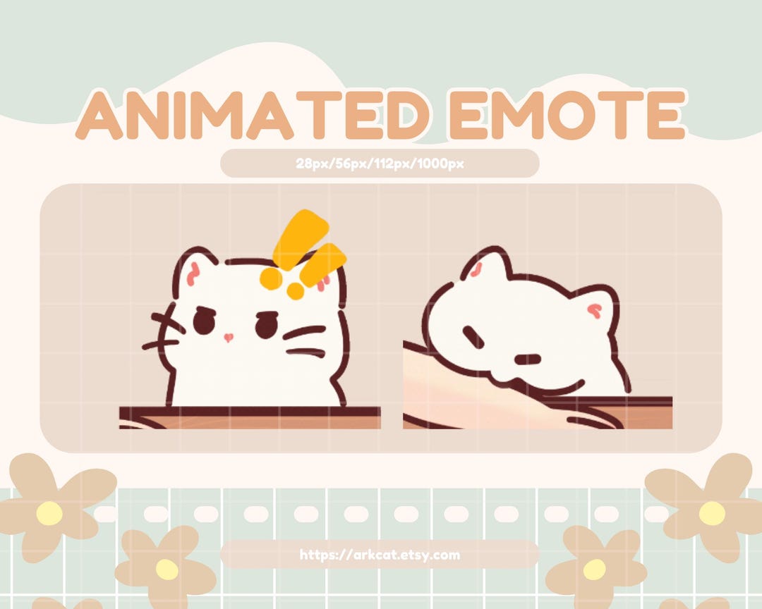 Cat Biting Hand Animated Emote – Streamer Graphics (digital Download - Etsy