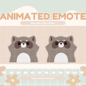 Animated Yes Emote – Cute Raccoon Nodding in Agreement (normal & Fast ...