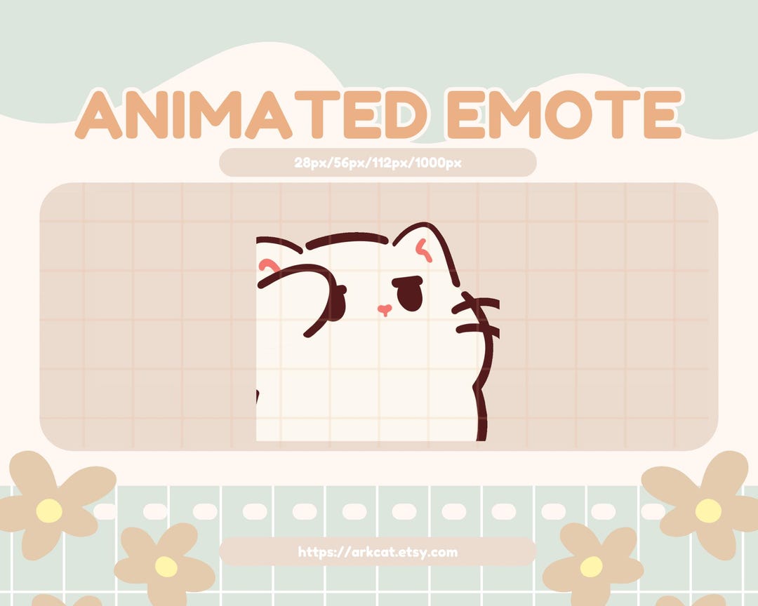 Salute Animated Emote – Cute White Cat Saluting Proudly | Twitch ...