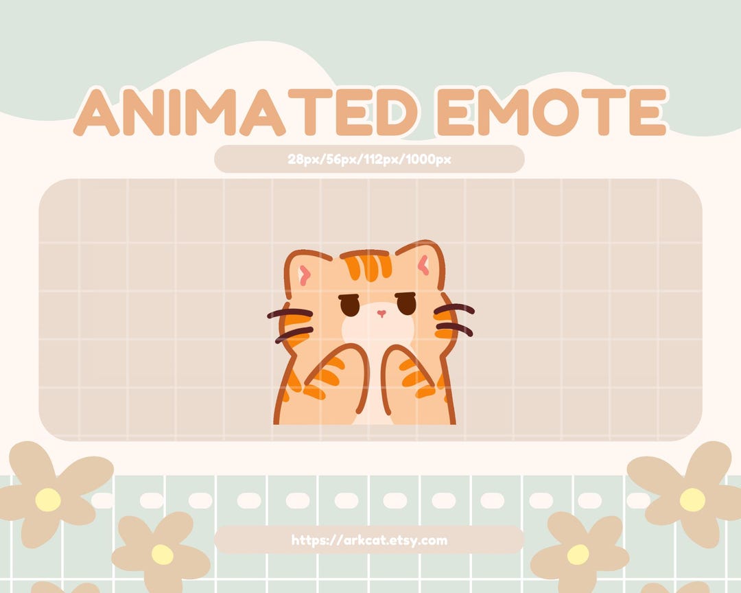 Clapping Emote – Slightly Amazed Orange Tabby Cat Animation for Twitch ...