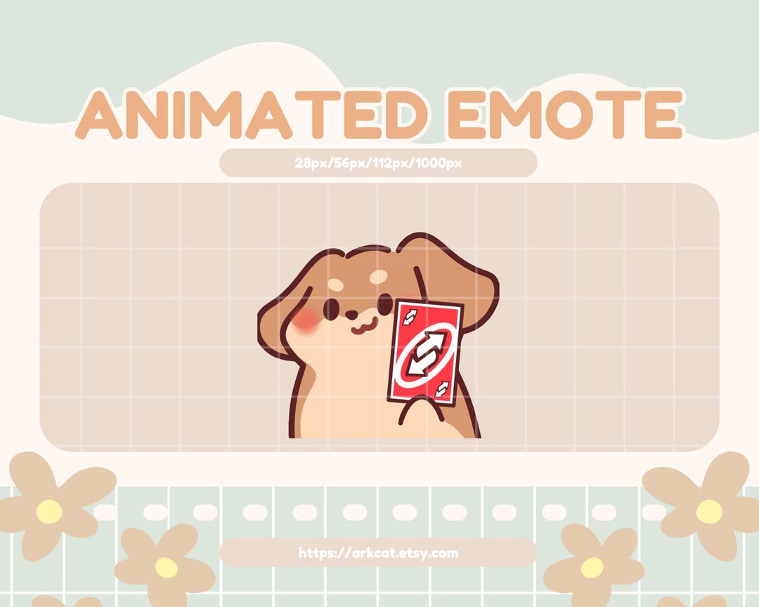 Reverse Uno Card Emote – Brown Puppy for Twitch, Discord, Youtube, and ...