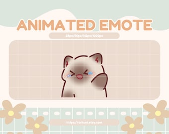 Shock Emote – Siamese Cat Animation for Twitch, Discord, Youtube, and ...