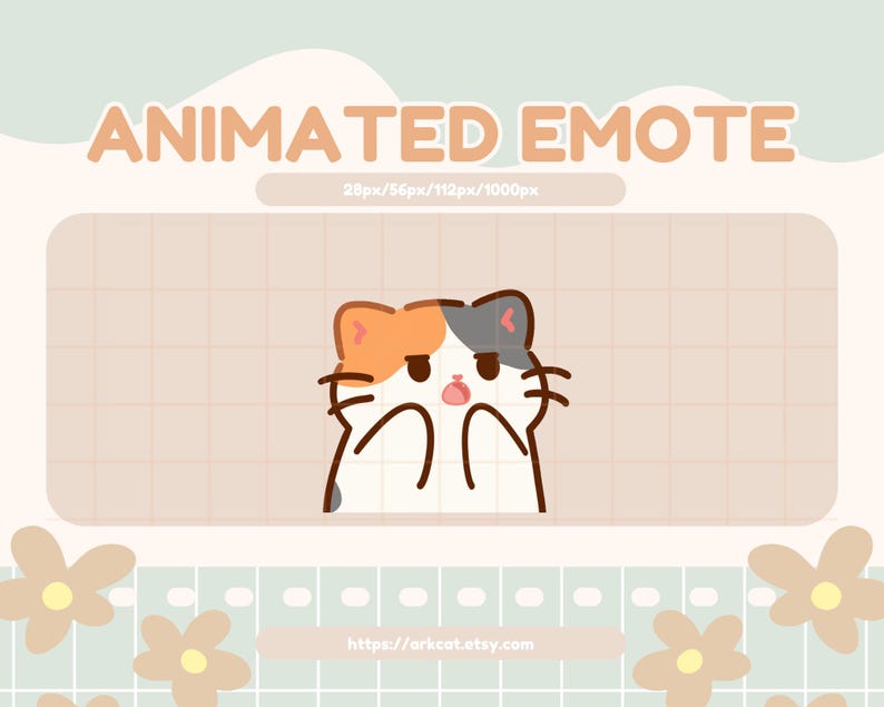 Amazed Calico Cat Clapping Emote: Wow Twitch, Discord, Youtube (digital ...