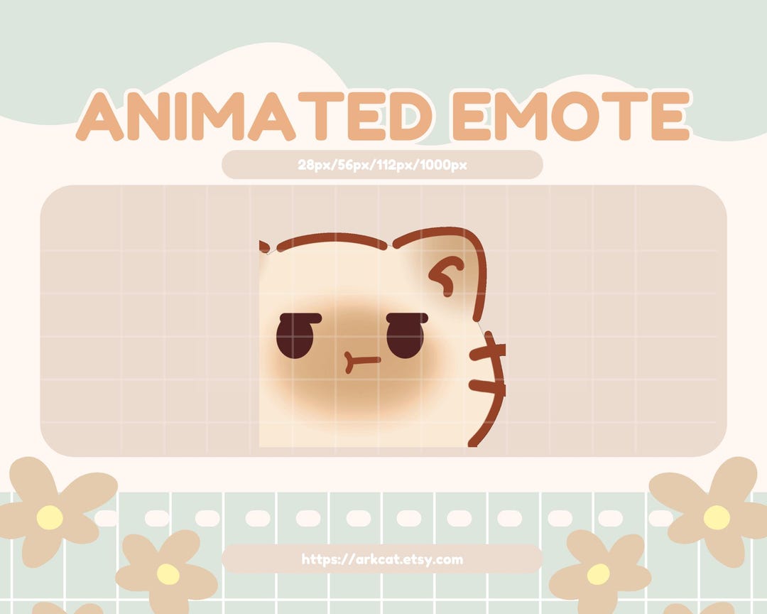 Siamese Cat Sus Emote – Animated Twitch, Discord (GIF Digital Download ...
