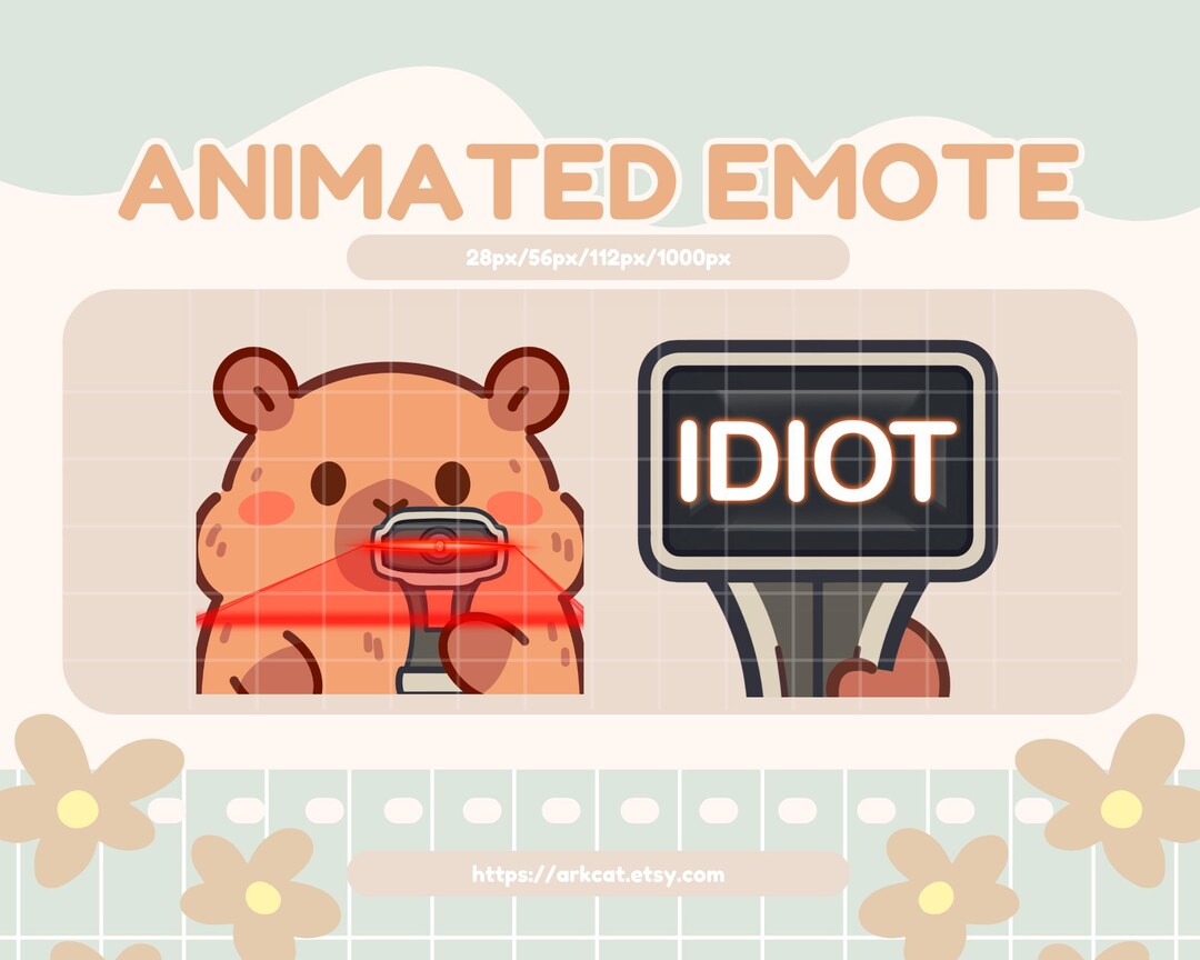 Scan Animated Emote – Capybara Scanning “idiot” Result | Funny Meme ...