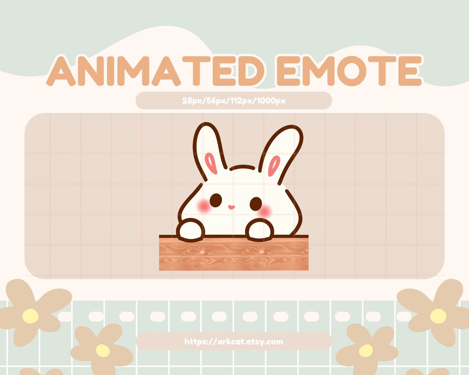 Peeping Bunny Animated Emote – Rabbit Twitch, Discord, Youtube - Etsy