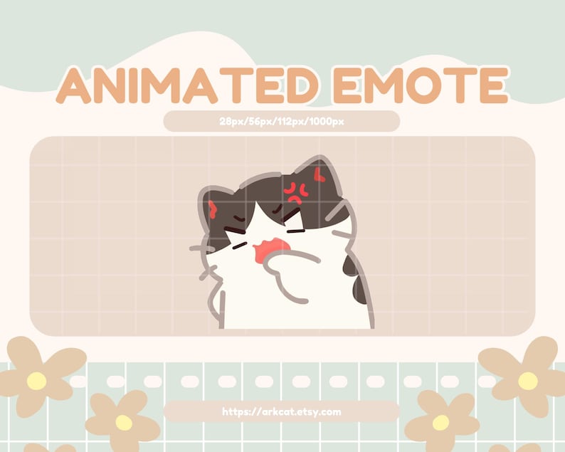 Angry Cat Emote: Animated GIF for Twitch, Discord, Youtube - Etsy