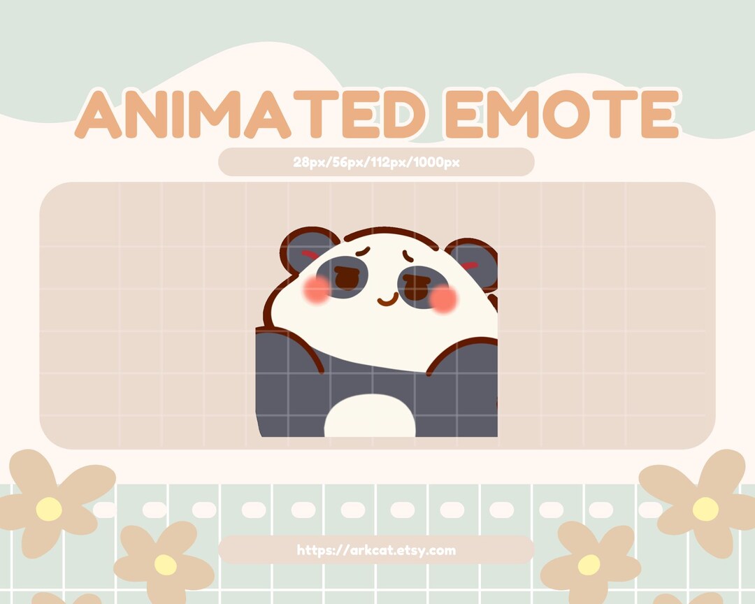 Shrug Panda Animated Emote: Smug Face, Twitch Discord Stream (GIF ...