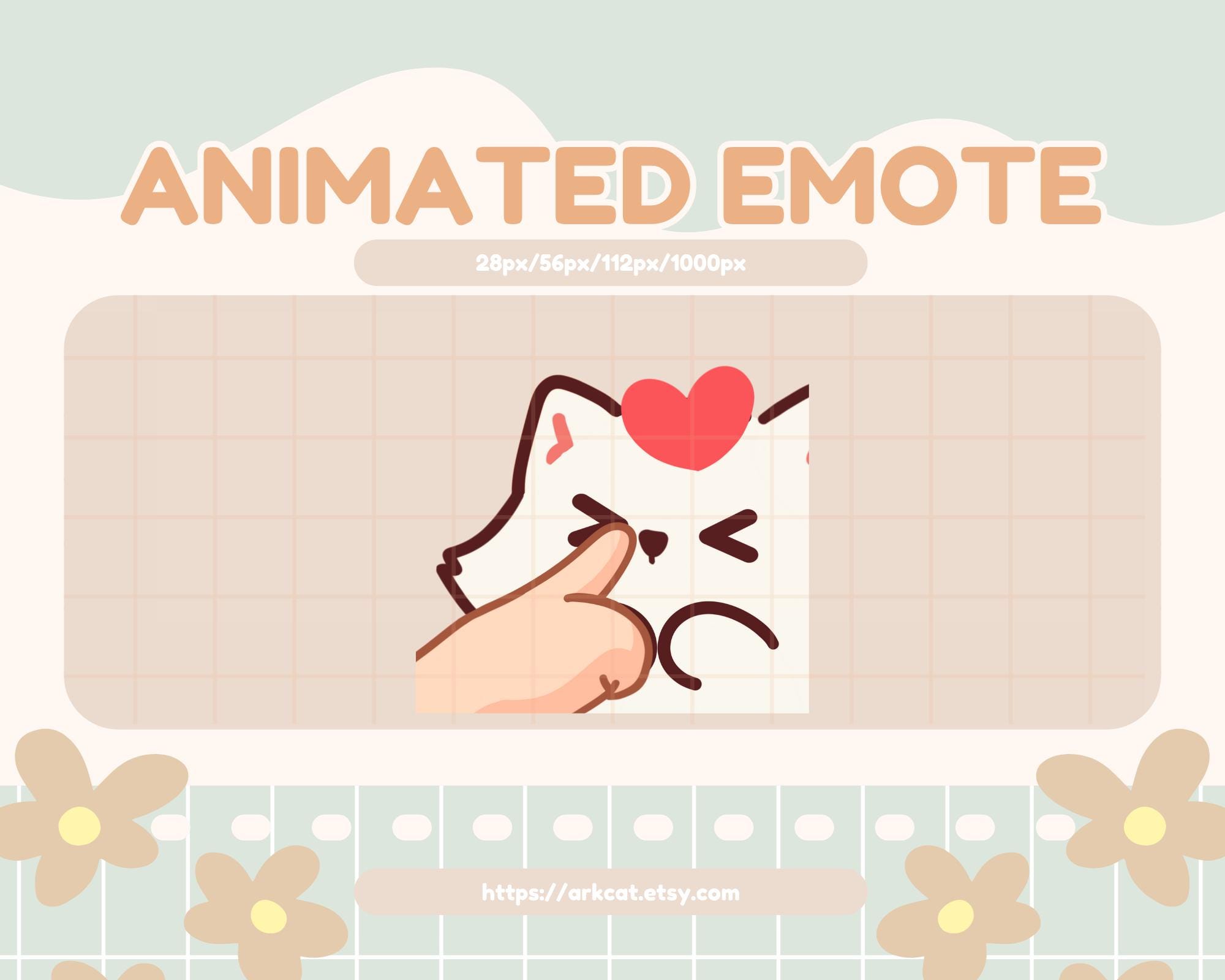 Boop Animated Emote – Cute White Puppy Nose Boop | Twitch, Discord, Youtube GIF Stream Emote ...
