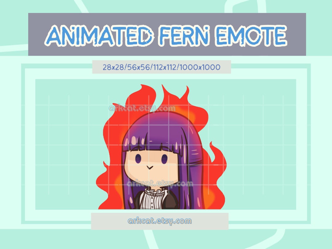 ANIMATED TWITCH ANGRY Calm Emote Frieren: Beyond Journey's End _ Fern ...