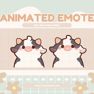 Animated Cow Nodding Emote: Twitch, Youtube, Discord - Etsy