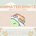 Sleeping Orange & White Cat Emote – Cozy Blanket Emote for Twitch ...