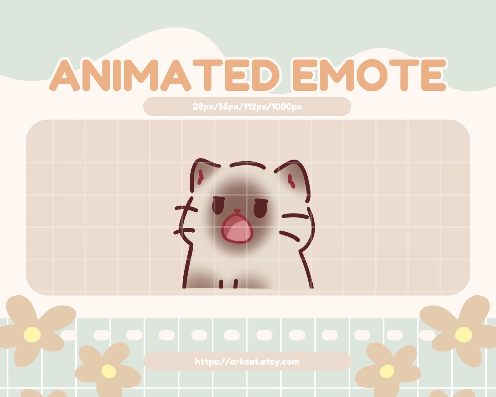 Shock Emote – Siamese Cat Animation for Twitch, Discord, Youtube, and ...