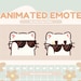 Animated Emote Cute Cat - White Cat With Cool Shade Emote [discord ...