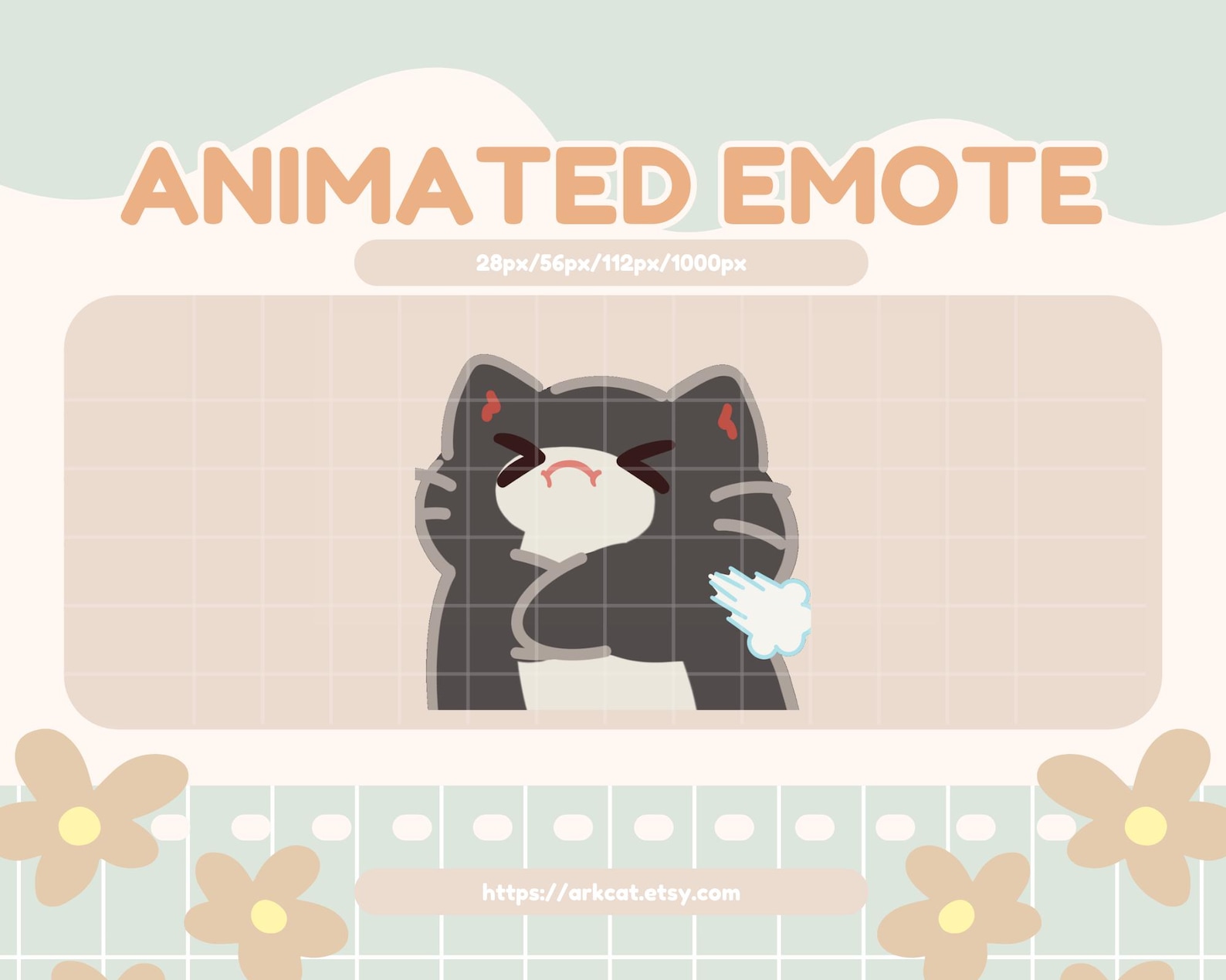 Hmp Animated Cat Emote – Tuxedo Cat Pouting Twitch Discord Stream Emoji ...