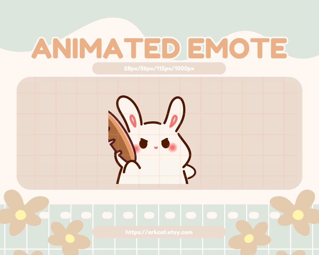 Bread Bonk Animated Emote: Angry Bunny for Twitch, Discord, Youtube - Etsy