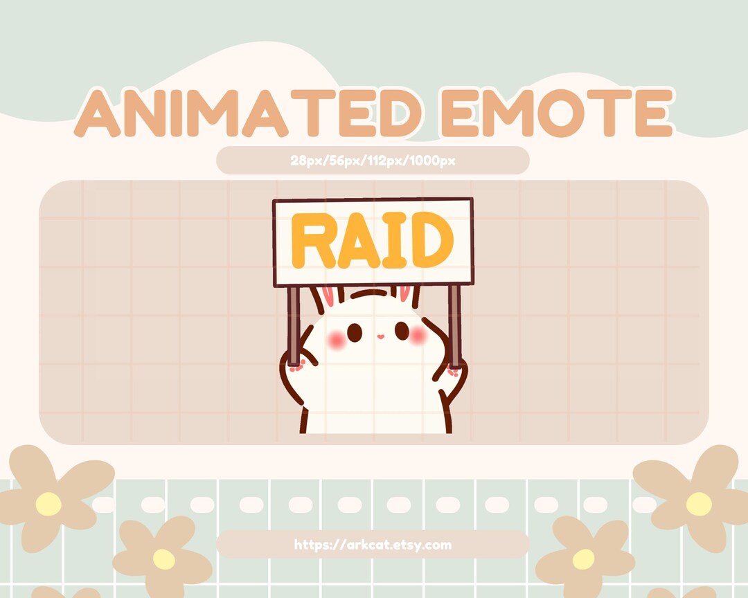 Bunny Raid Animated Emote – Twitch, Discord, Youtube (digital Download ...