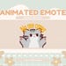 Nodding Orange and White Cat Emote – Animated Approval for Twitch ...