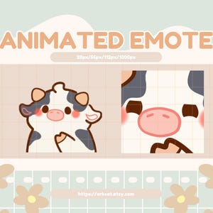 Zooming Sus Cow Emote – Animated Suspicious Cow With Squinting Eyes for ...