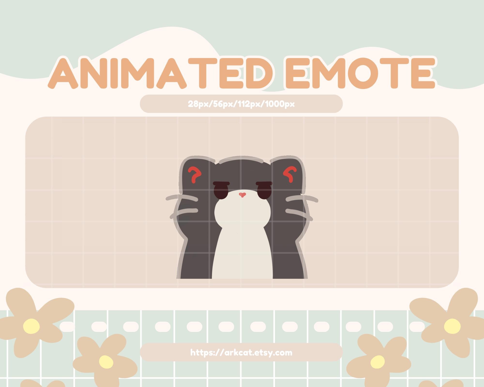 Tuxedo Cat Nod Emote: Animated Yes Nod for Twitch, Discord, Youtube ...