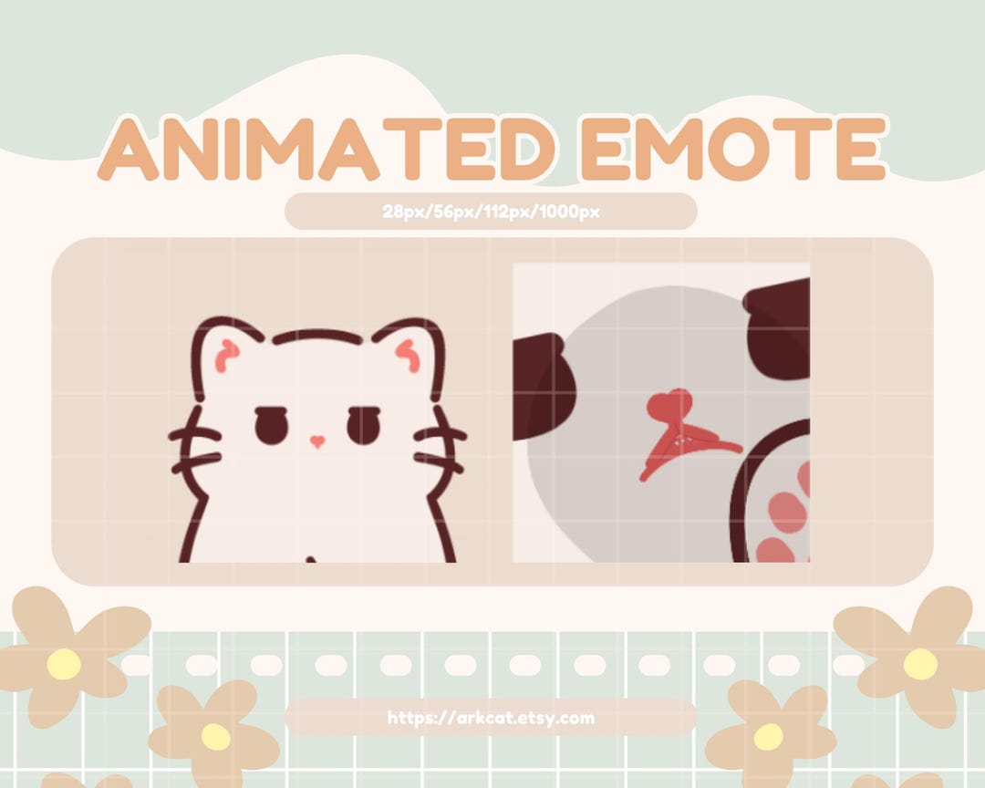 Animated Intimidating Cat Emote: Twitch, Discord, Youtube (digital ...