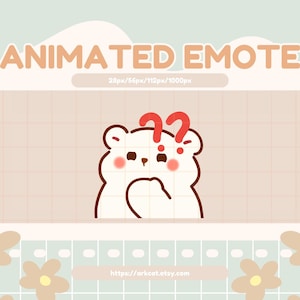 Confused Polar Bear Emote – Question Mark Reaction Animated Emote for ...