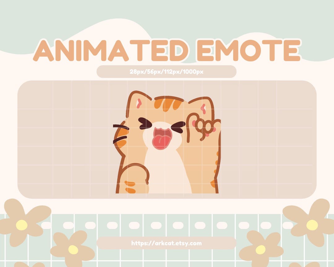 Rock and Roll Cat Emote – Headbanging Tabby, Twitch Discord Stream (GIF ...