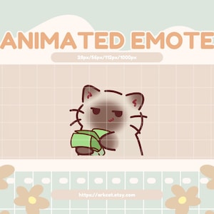 Money Emote – Siamese Cat Counting Cash Animated Emote for Twitch ...
