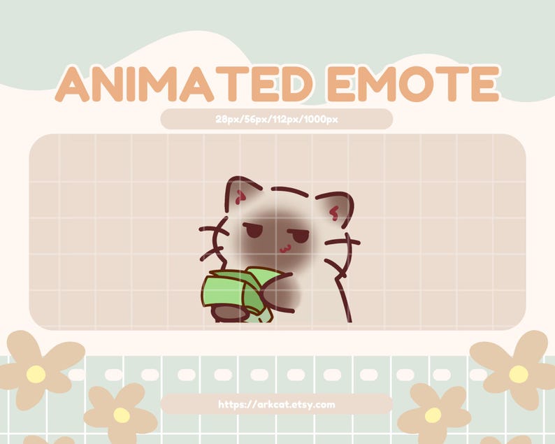 Money Emote – Siamese Cat Counting Cash Animated Emote for Twitch ...
