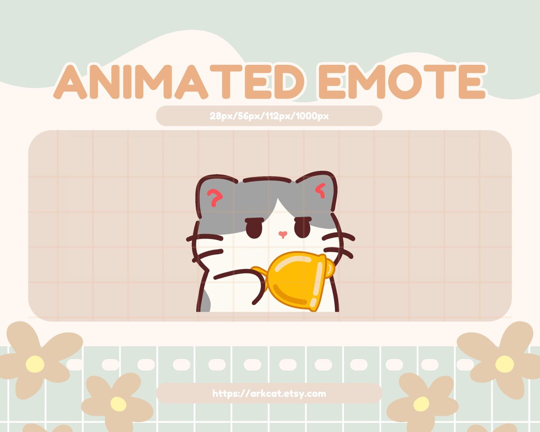 Cat Ringing Bell Animated Emote for Twitch, Discord, Youtube - Etsy