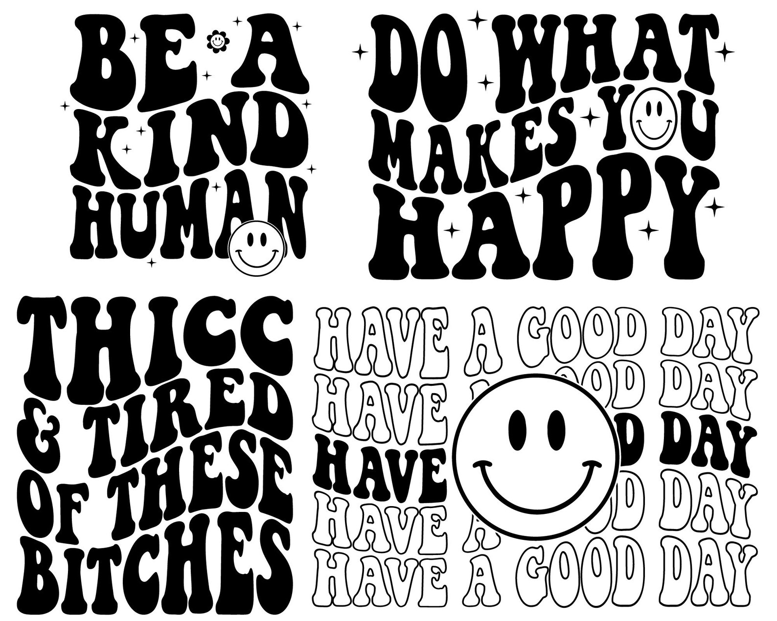 Groovy Svg Bundle Boho Svg Hippie Svg Aesthetic Svg - Etsy