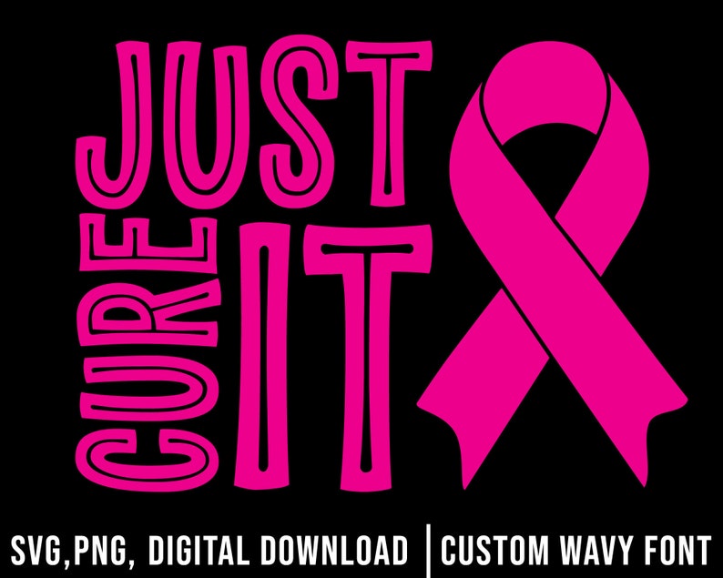 Breast Cancer Svg, Pink SVG, Cure It Svg, Awareness Ribbon SVG, Ribbon ...