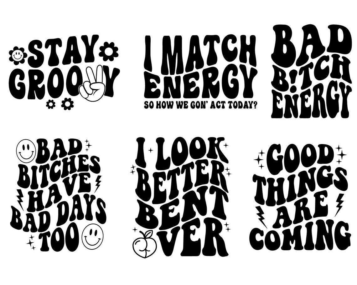 Groovy Svg Bundle Boho Svg Hippie Svg Aesthetic Svg - Etsy