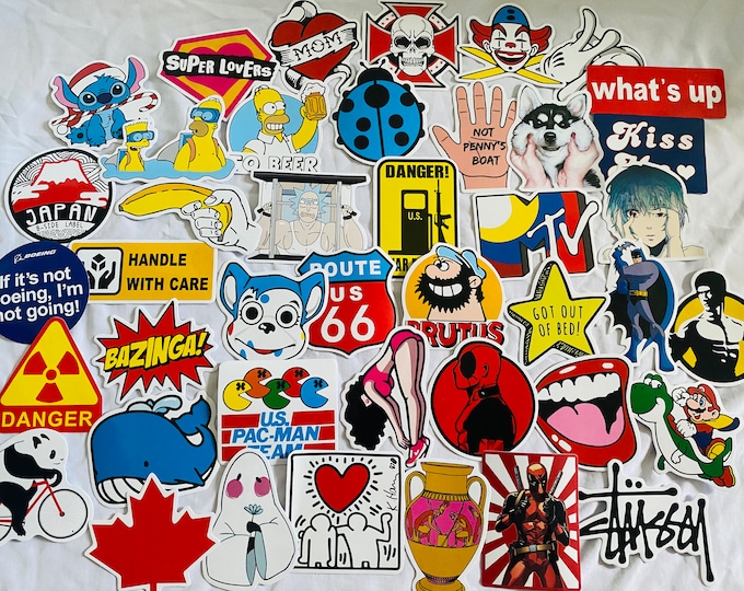Random Sticker Pack! Funny Memes, Brands, Logos, Cartoons, Limited ...